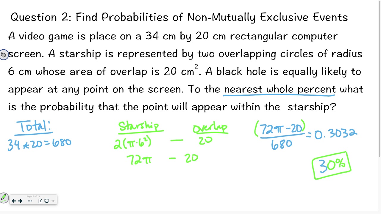 Geometry 12-1: Probability Events - YouTube