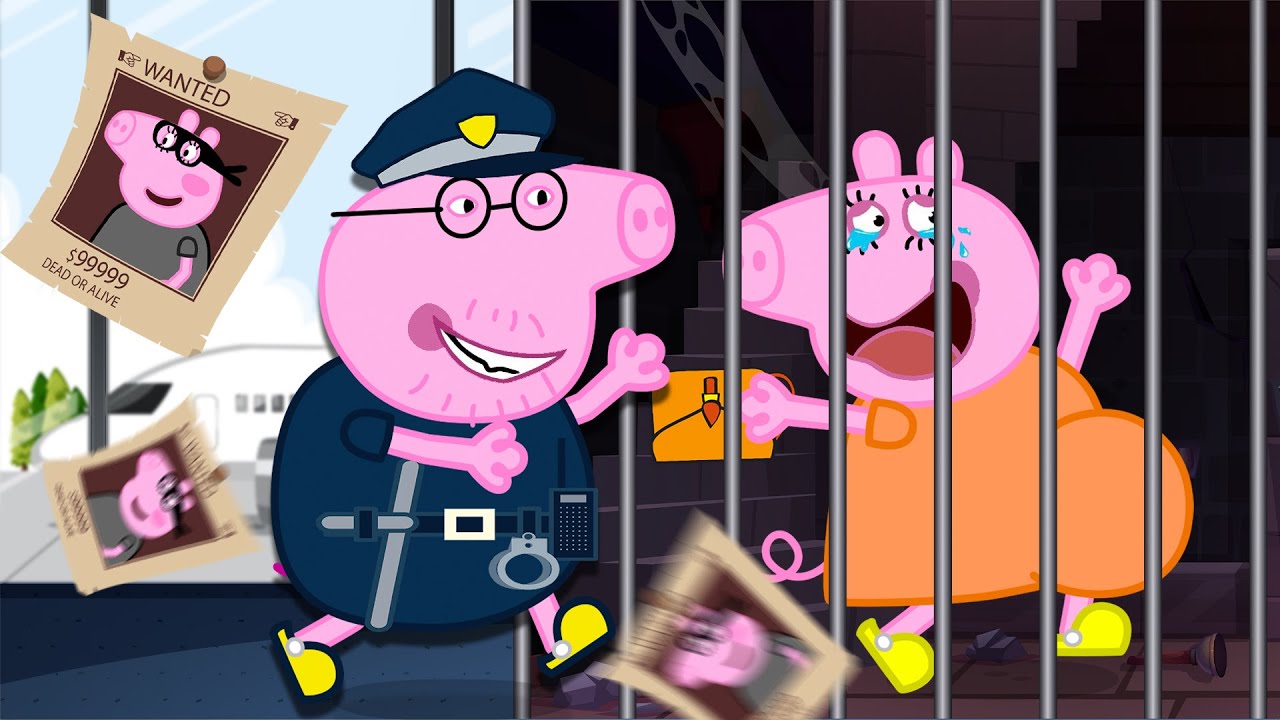 Mummy Pig Is not a robber, Mummy Pig Goes to Jail ??? | Peppa Pig Funny ...