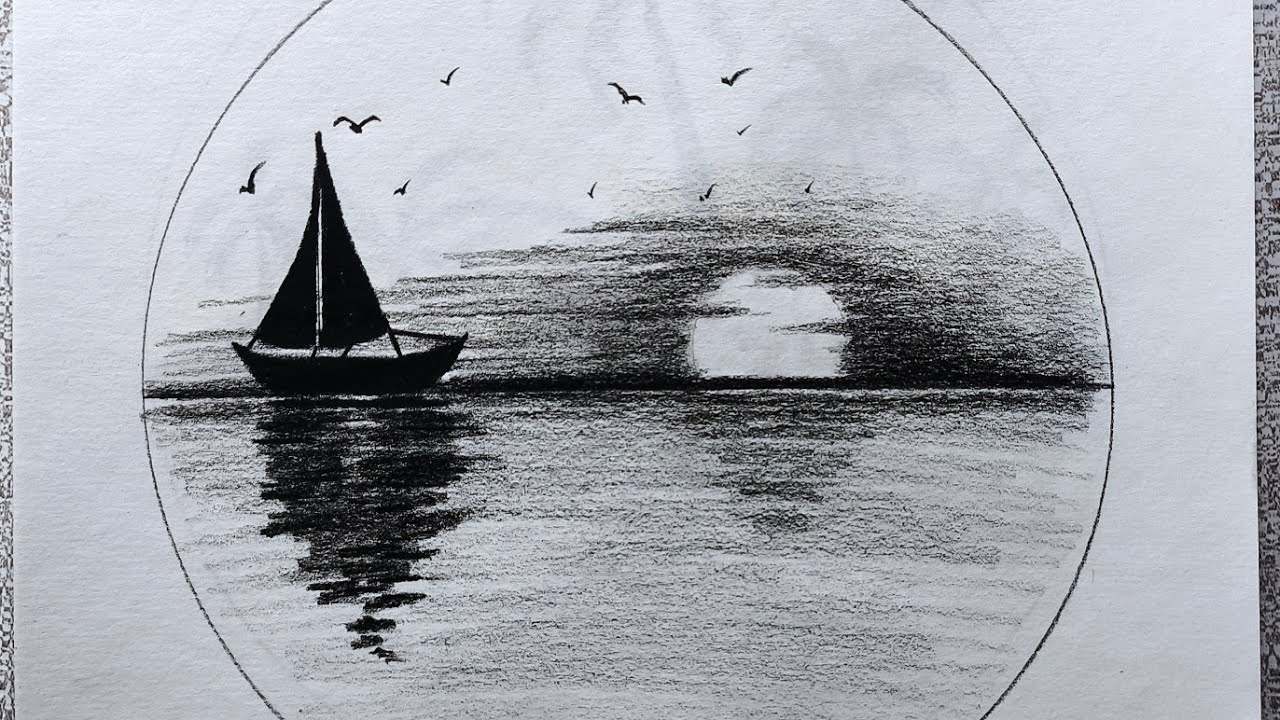 Nice work/How to draw a beautiful and amazing boat with a pencil#art ...