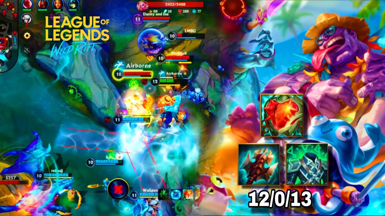 League of legends wild rift - Solo lane(Season16) - Dr. Mundo gameplay ...