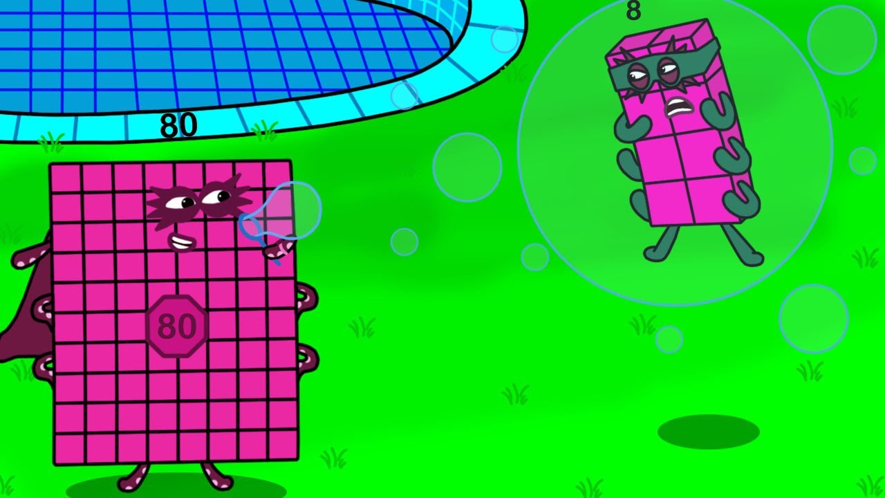 Finally, Octonaughty Stuck in Bubble - Numberblocks Fanmade Coloring ...