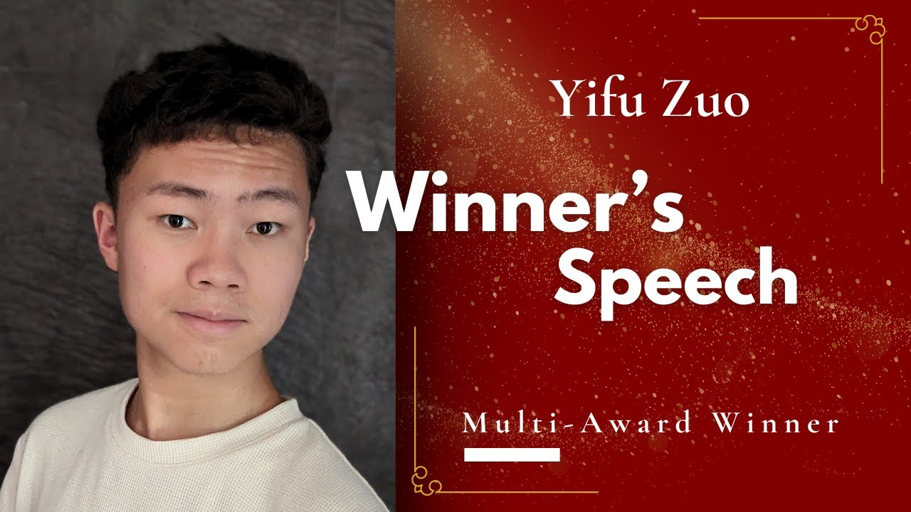 Winner's Speech - Yifu Zuo - YouTube