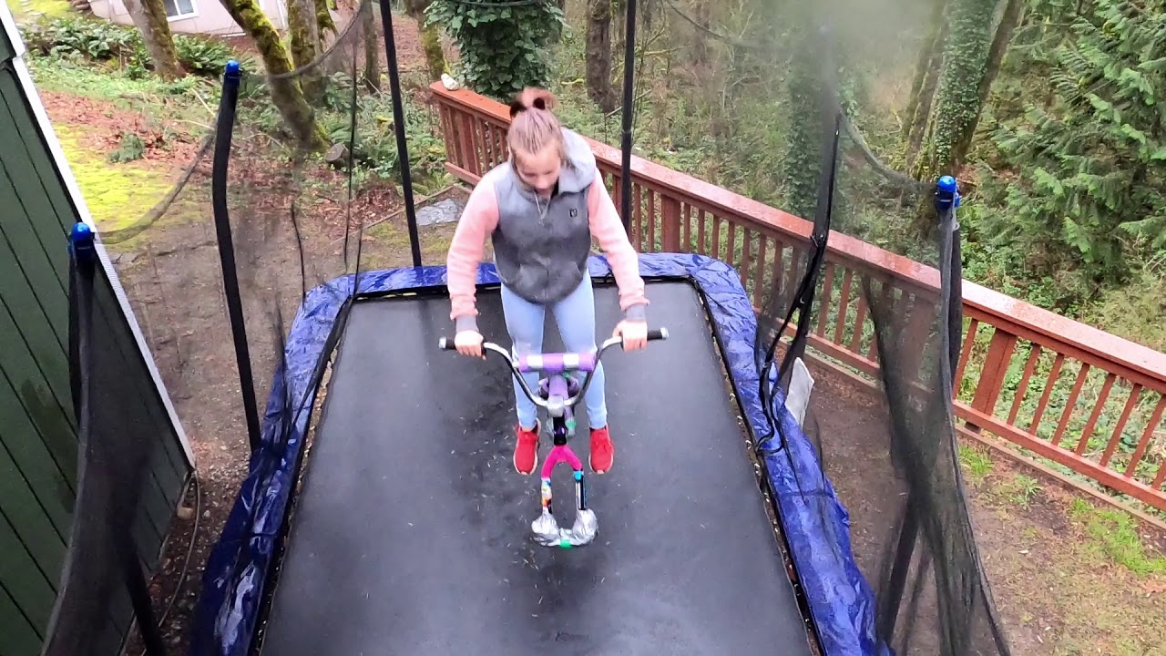 TRAMPOLINE BIKE - QUARANTINE TRAINING - YouTube
