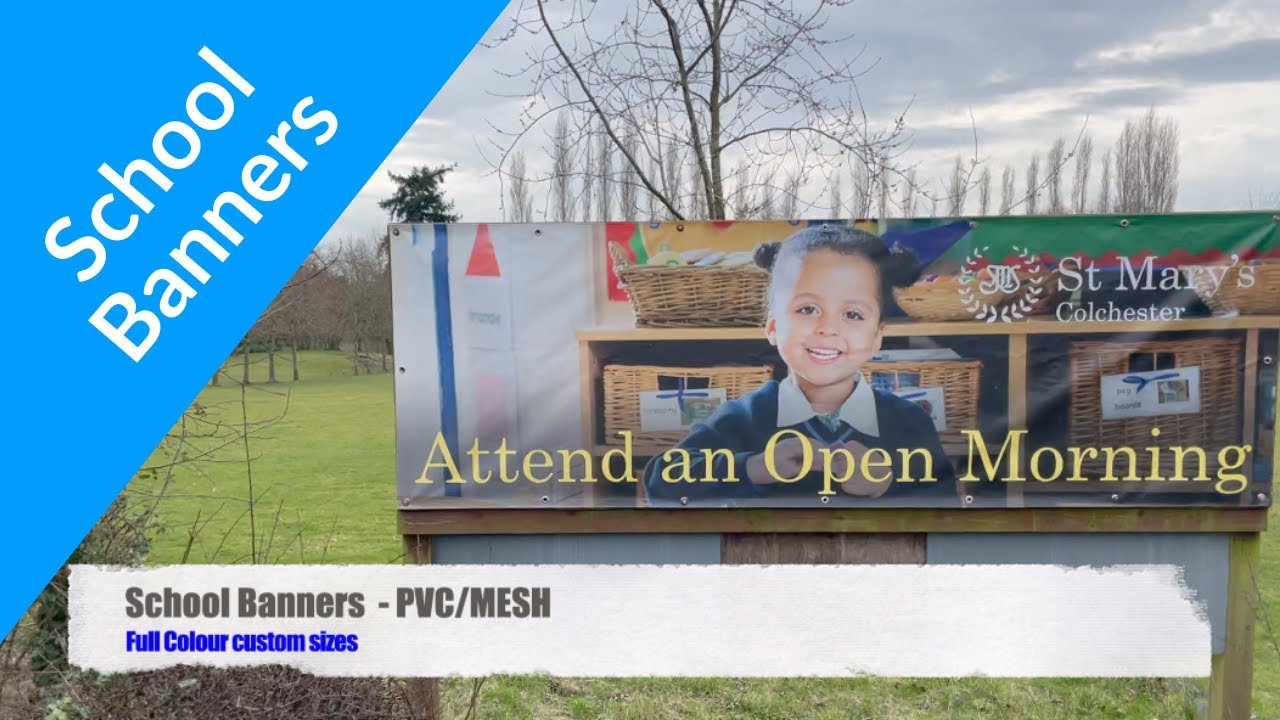 School Banners | Outdoor Printed Banners | Essex Banners - YouTube