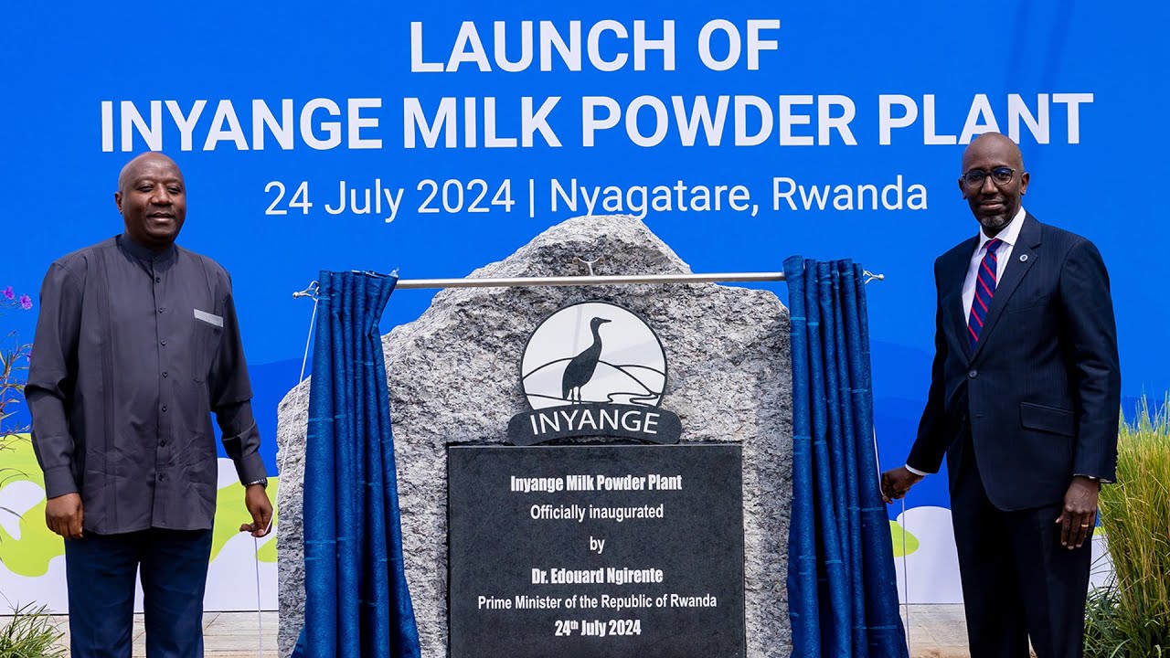 Prime Minister Dr. Ngirente inaugurated Inyange Industries’ Milk Powder ...