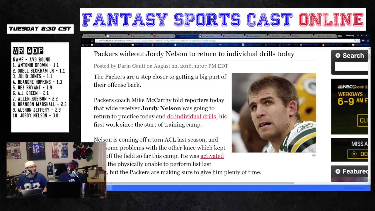 First show ever! Fantasy Football Pre-Draft Talk - YouTube