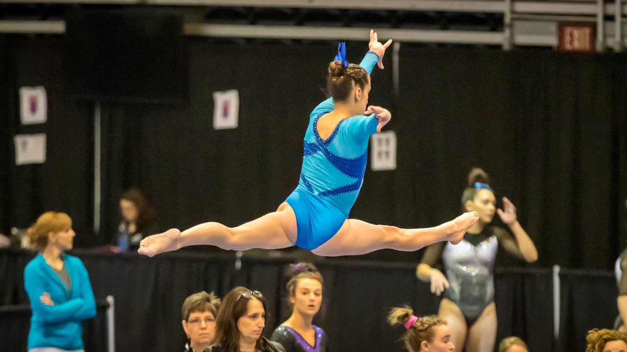 Leah Clapper Gymnastics L10 Michigan State Meet BB 3/17/2018 - YouTube