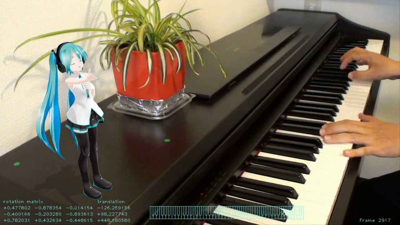 Hatsune Miku sings along with my piano - YouTube