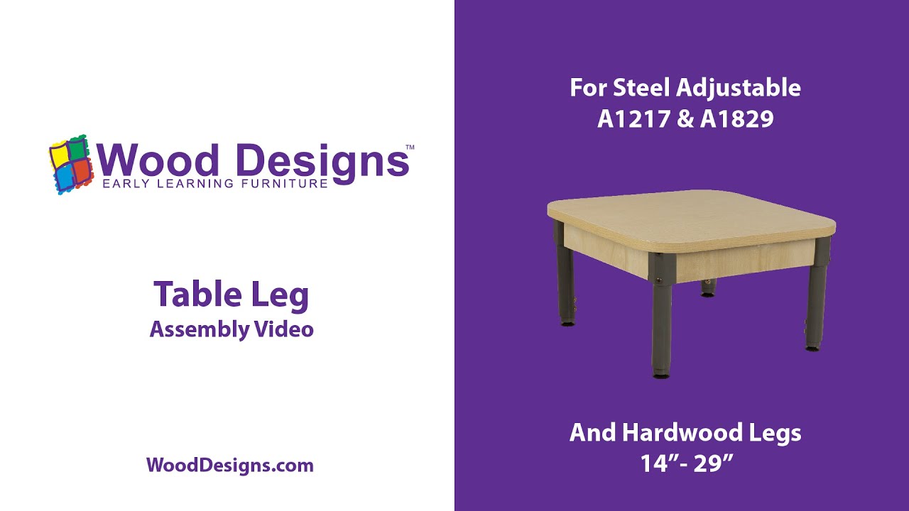Wood Designs - Table Leg Assembly - YouTube