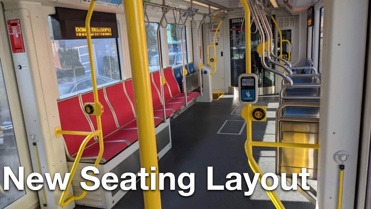 SF Muni: LRV4 2033's First Day of Revenue Service with the New Seating ...