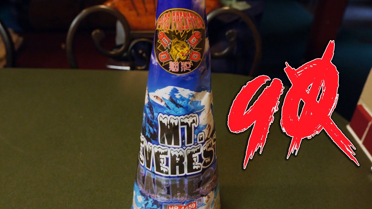 Mt. Everest - Pyro Predator - Huge Crackling Fountain Firework! # ...