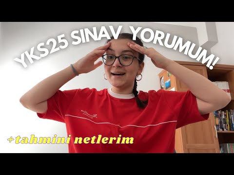 YKS25 SINAV YORUMUM VE TAHMİNİ NETLERİM! 😔 #yks25 #mezun