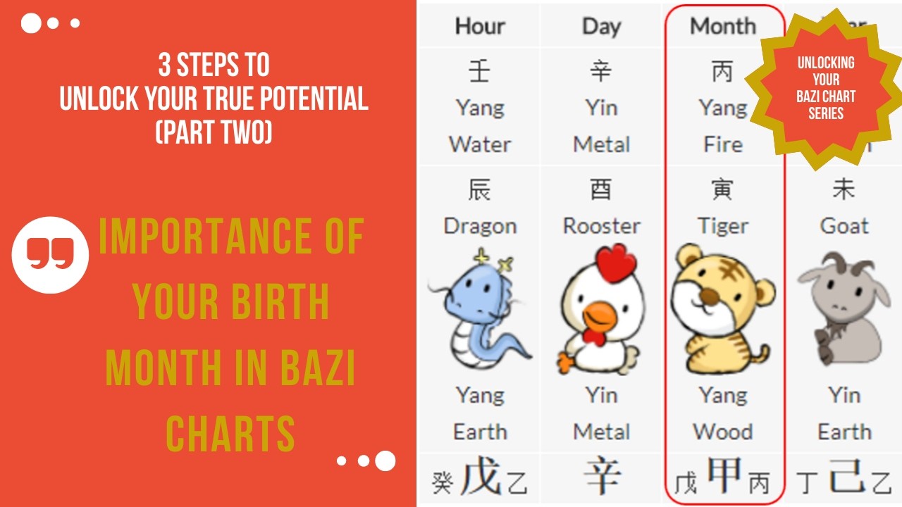 (Part 2) Steps to Unlock Secrets of Your Bazi Chart - Importance of Your Birth Month - YouTube