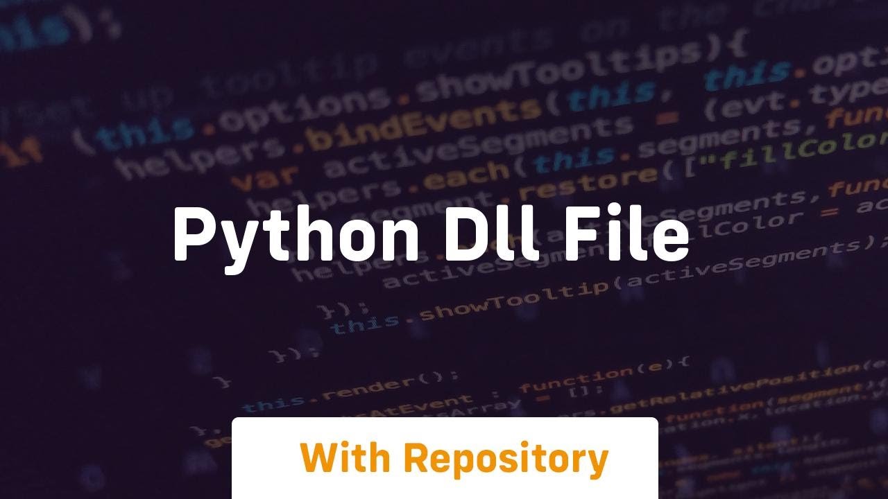 python dll file - YouTube