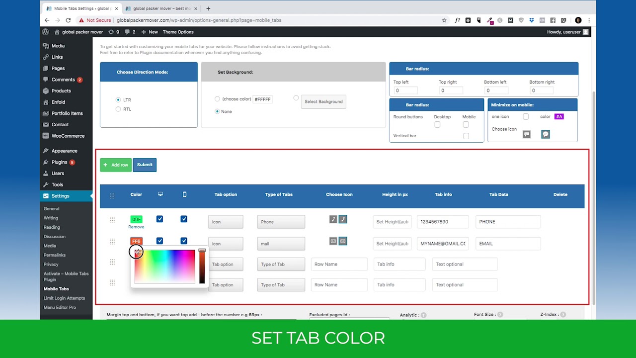 HOW TO ADD TABS ON MOBILE TABS - YouTube