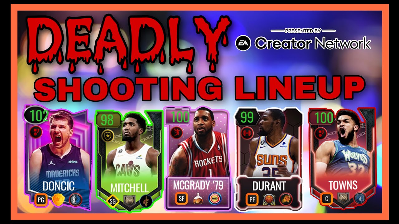 OH MY - DEADLY SHOOTERS - 102 LUKA , MITCHELL , T-MAC , KD , TOWNS ! NBA LIVE MOBILE ! NBA LIVE ...