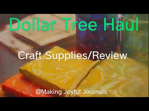 Dollar Tree craft supply haul and new stamp ink pad review - YouTube
