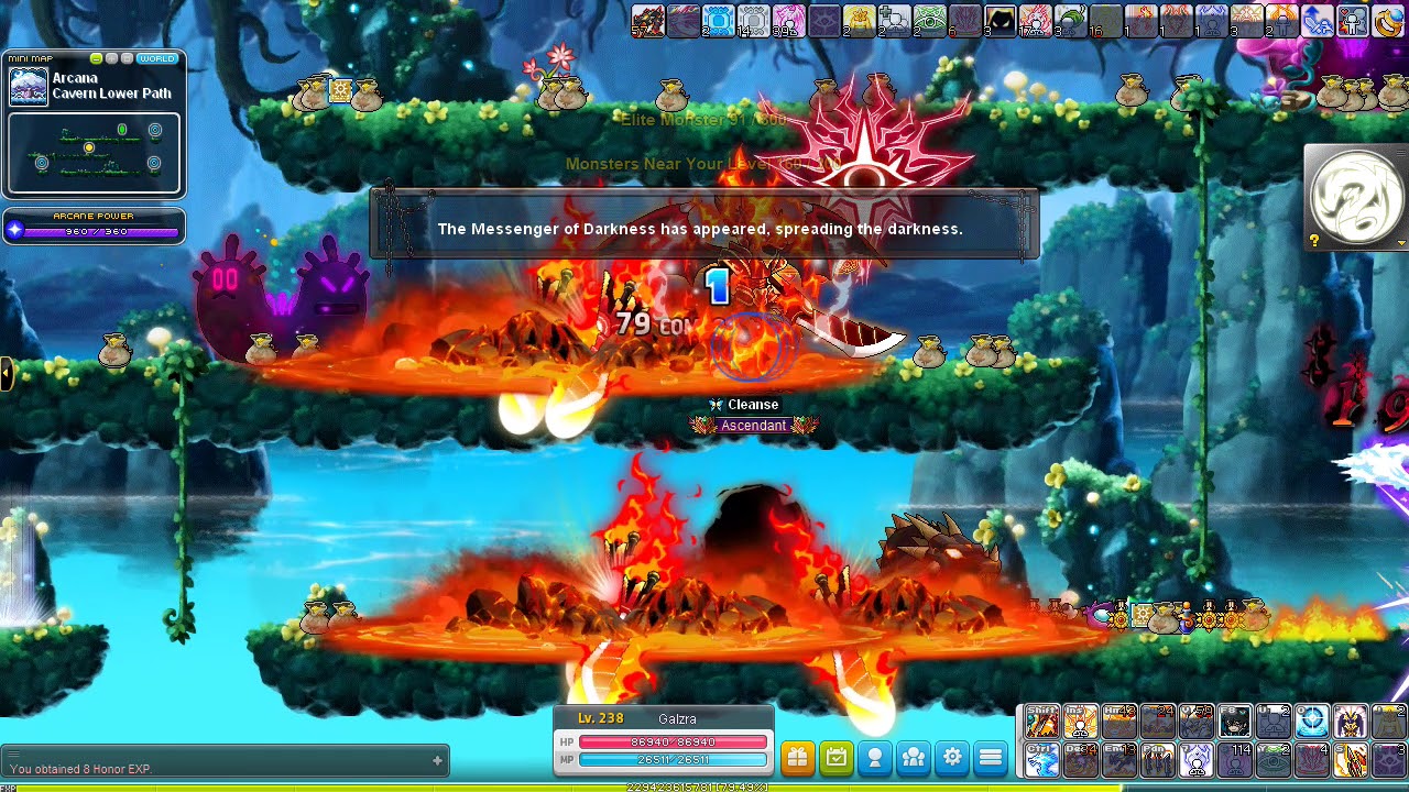 MapleStory [Reboot] Kaiser Training On Cavern Lower Path [Arcane River ...