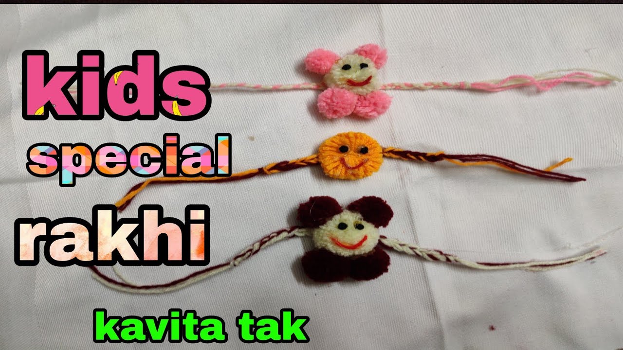 Kids special rakhi/ teddy bear rakhi/easy to make rakhi for little ...