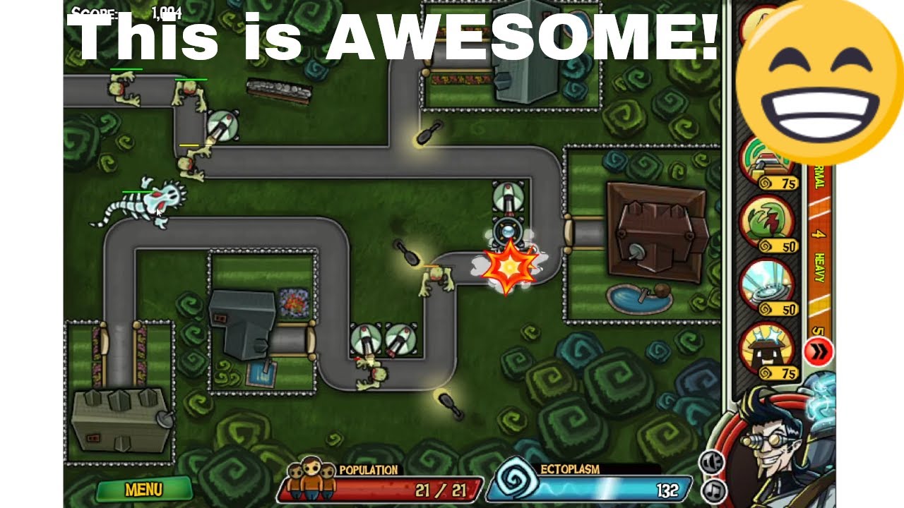 This Game is So UNIQUE!!! (Haunted Suburb Tower Defense) - YouTube