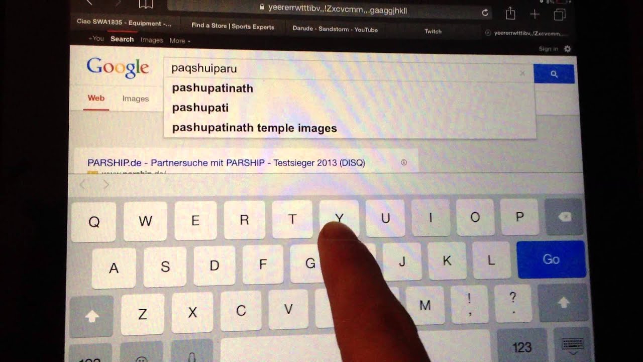 Random Typing iPad Glitch - YouTube