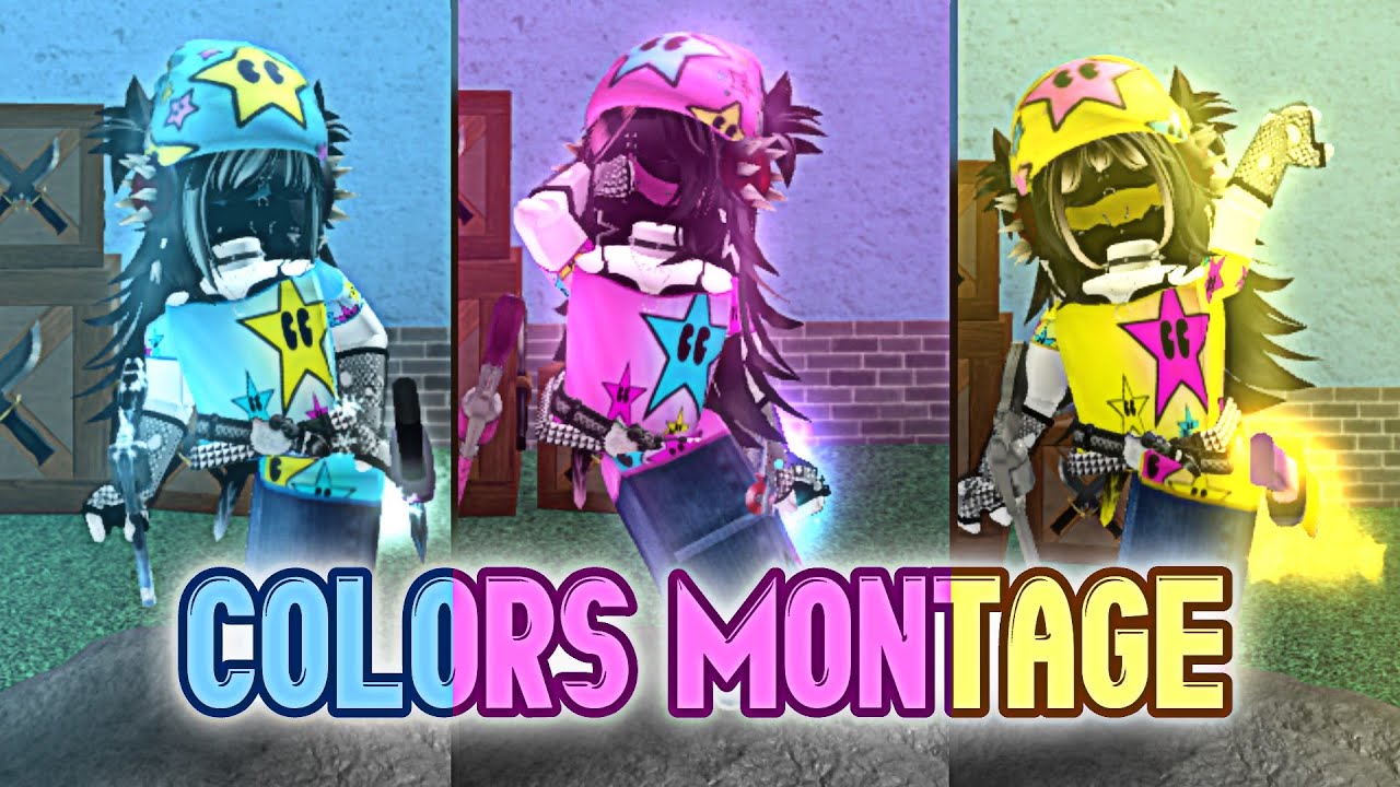 Colors montage (Blue / Pink/ Yellow) // mm2 montage - YouTube