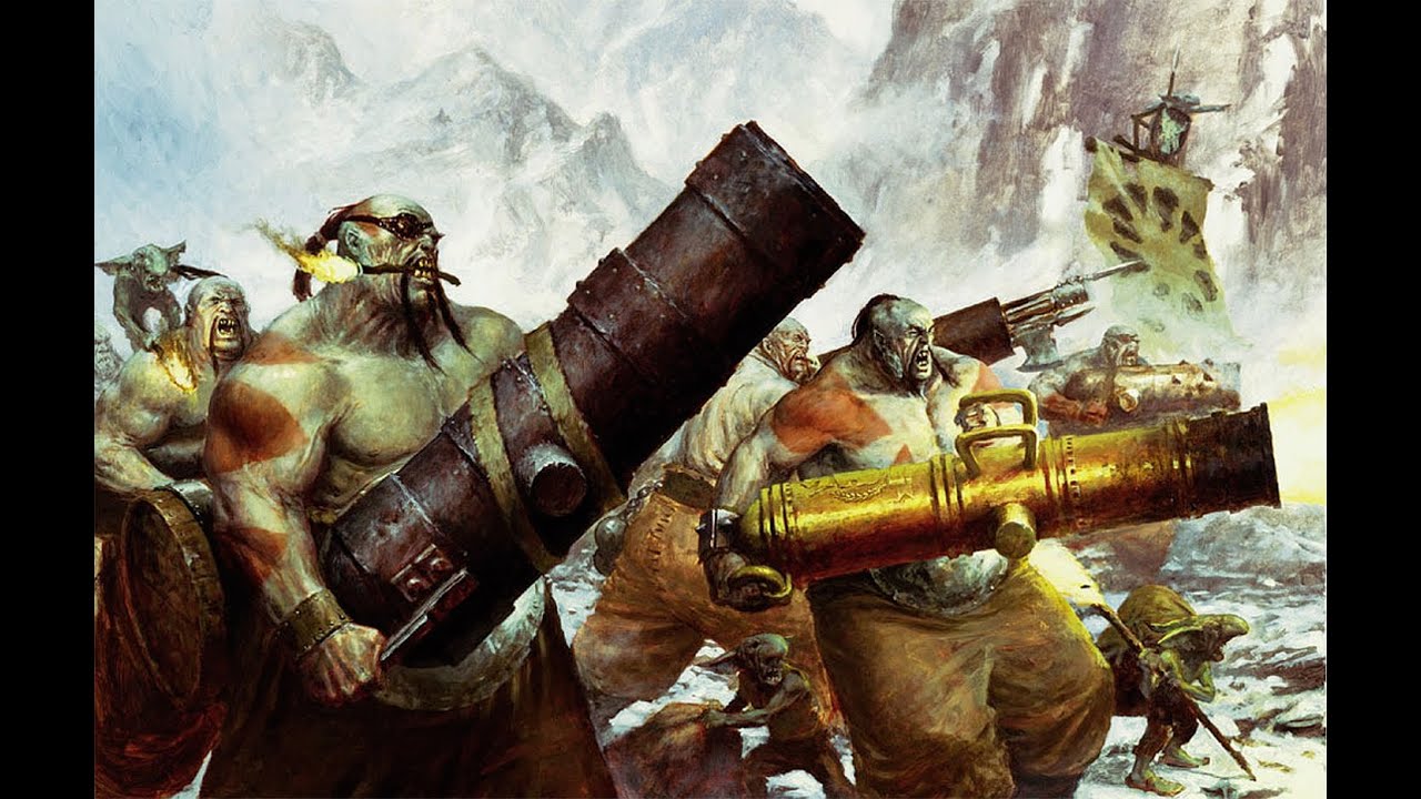 Ogres vs Orcs WH3 - YouTube