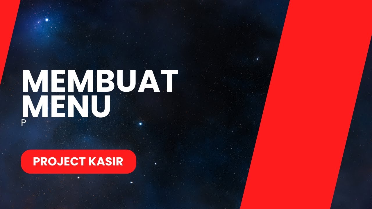 [3. KASIR L11] MEMBUAT MENU - YouTube