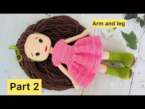 Amigurumi doll[Eng sub]2️⃣toxunma kukla,orgu bebek,easy crochet doll @siritoys#pattern#amigurumi