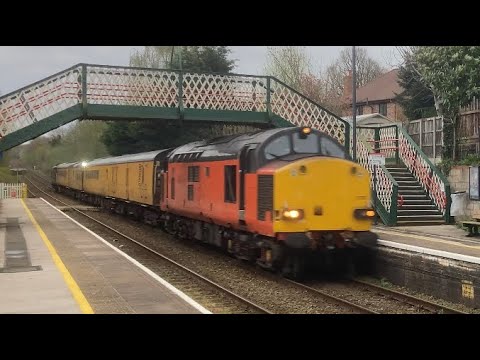 1Q41 Derby RTC to Derby RTC 37607 & 37610 Network Rail Test Train on ...