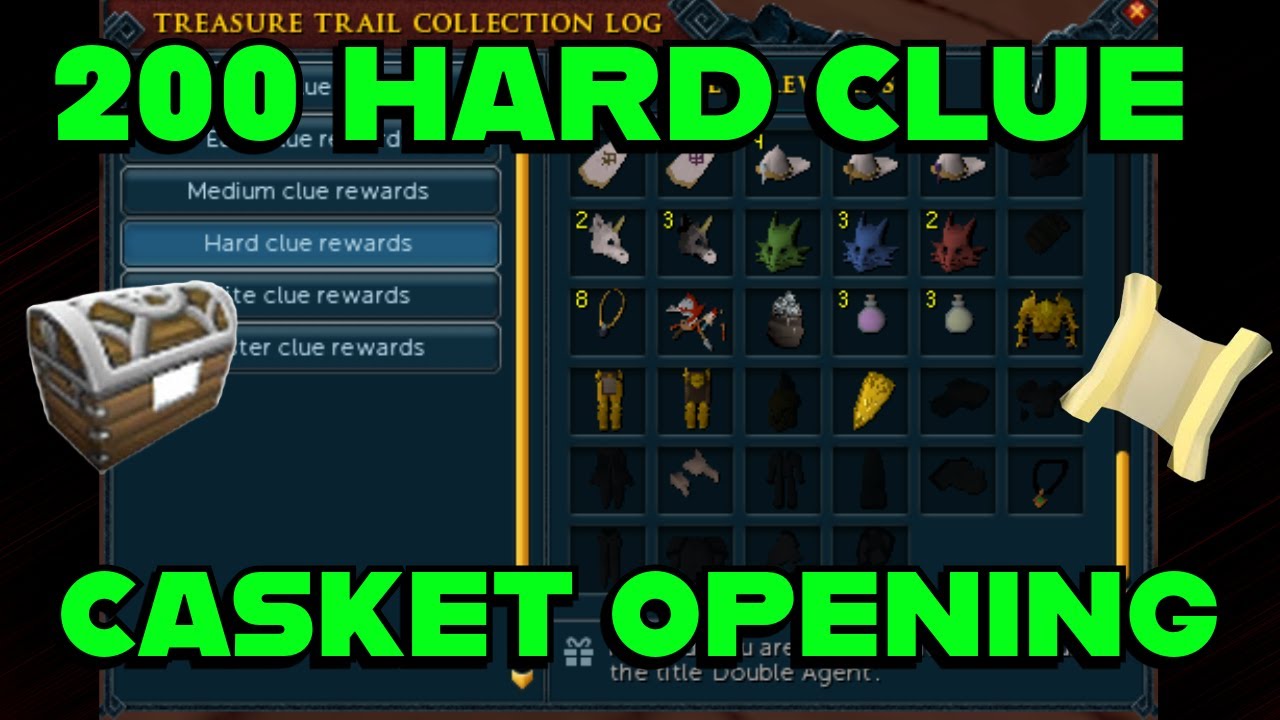 Runescape 200 Hard Clue Casket Opening #8 - YouTube