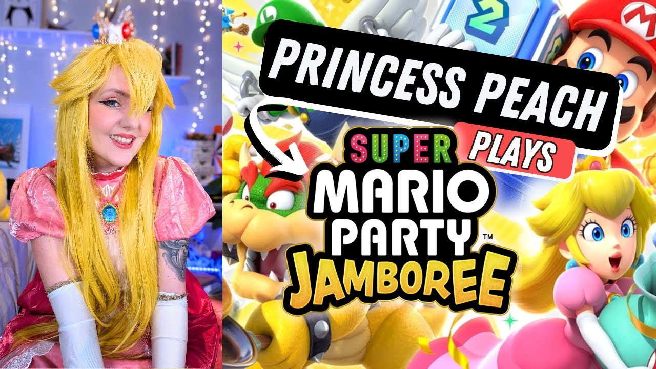 Princess Peach plays Super Mario Party Jamboree 💚 - YouTube