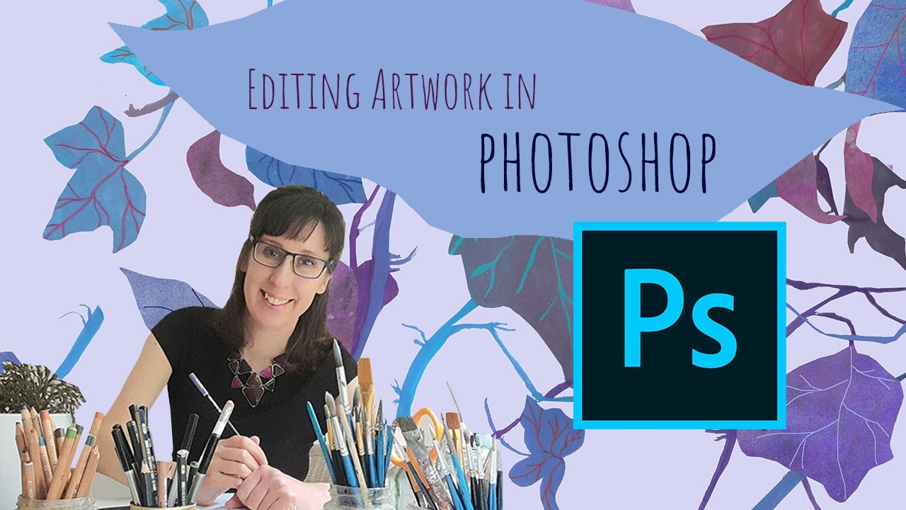 Editing Artwork in Photoshop - YouTube