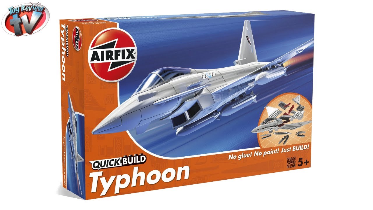 Airfix Quick Build Eurofighter Typhoon Construction Kit Toy Review ...