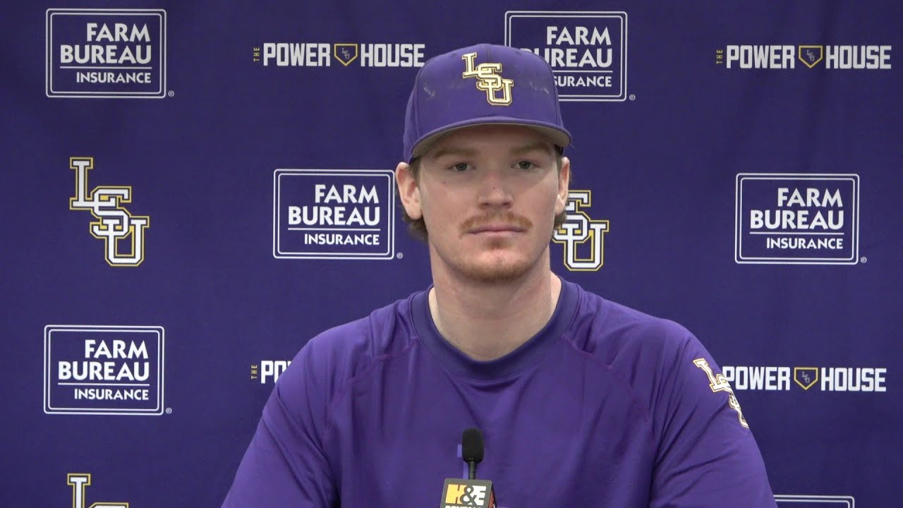 LSU first baseman Jared Jones interview, Tigers media day - YouTube