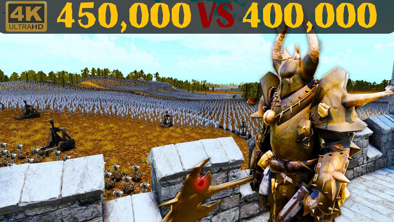 450,000 Undead VS 400,000 Army of Holy Knights - Epic Battle - UEBS2 ...