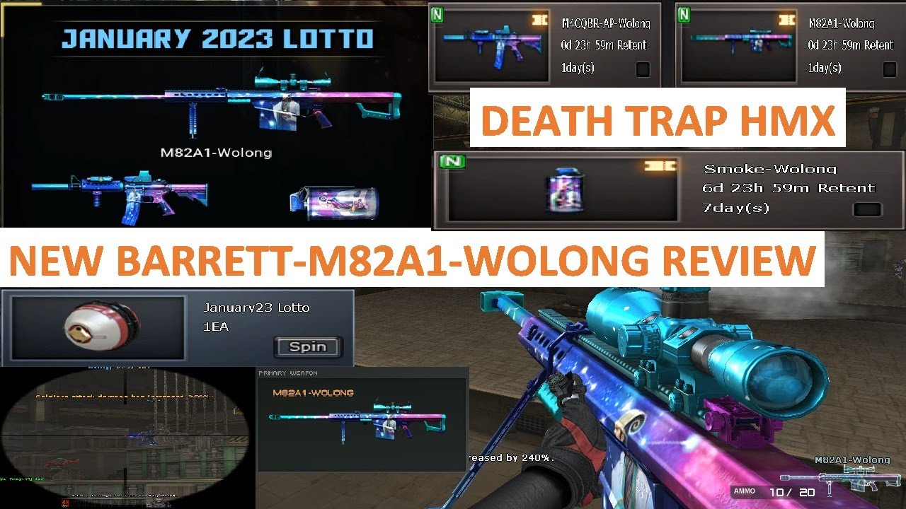 NEW BARRETT-M82A1-WOLONG DEATH TRAP HMX REVIEW CROSSFIRE PH - YouTube