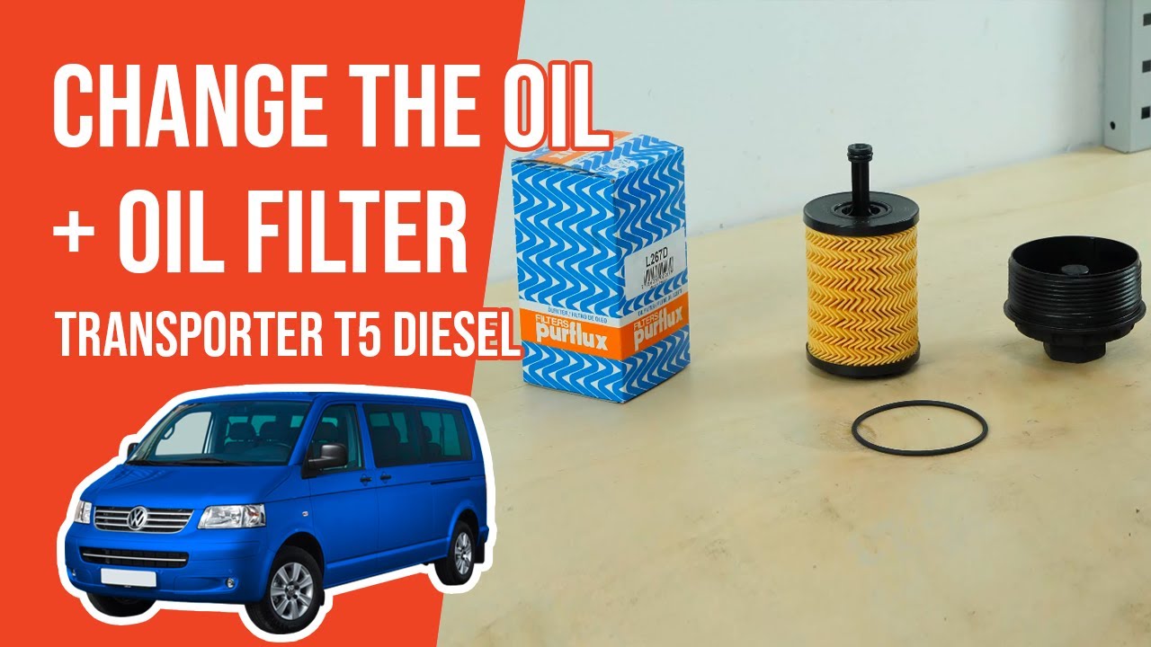 Change the oil and the oil filter Transporter T5 2.5 TDI 🛢 - YouTube