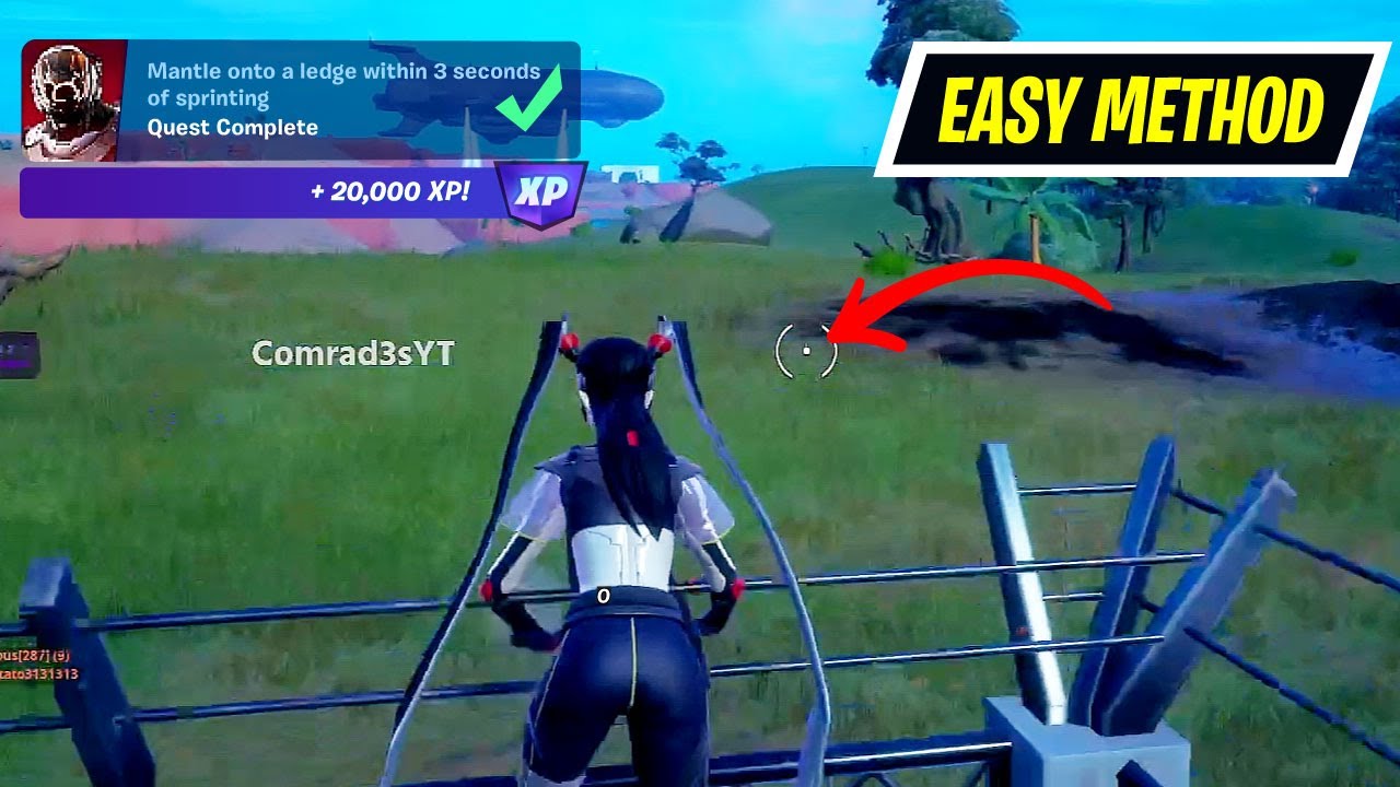 Mantle onto a ledge within 3 seconds of sprinting Fortnite Locations ...