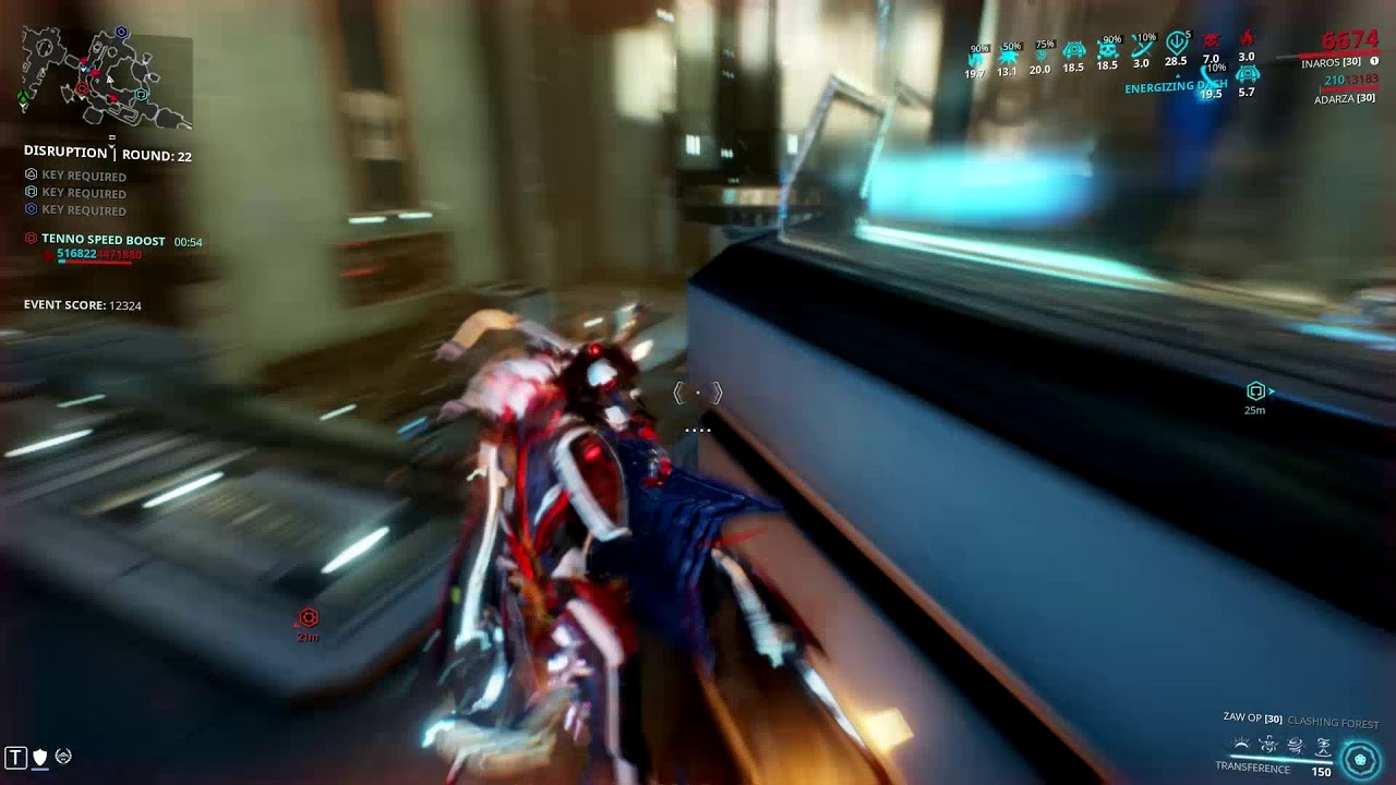 Warframe - Operation Hostile Mergers Endurance - Inaros Solo 12k - YouTube