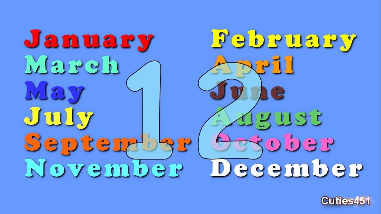 Months of the Year - 12 Months in a Year - YouTube