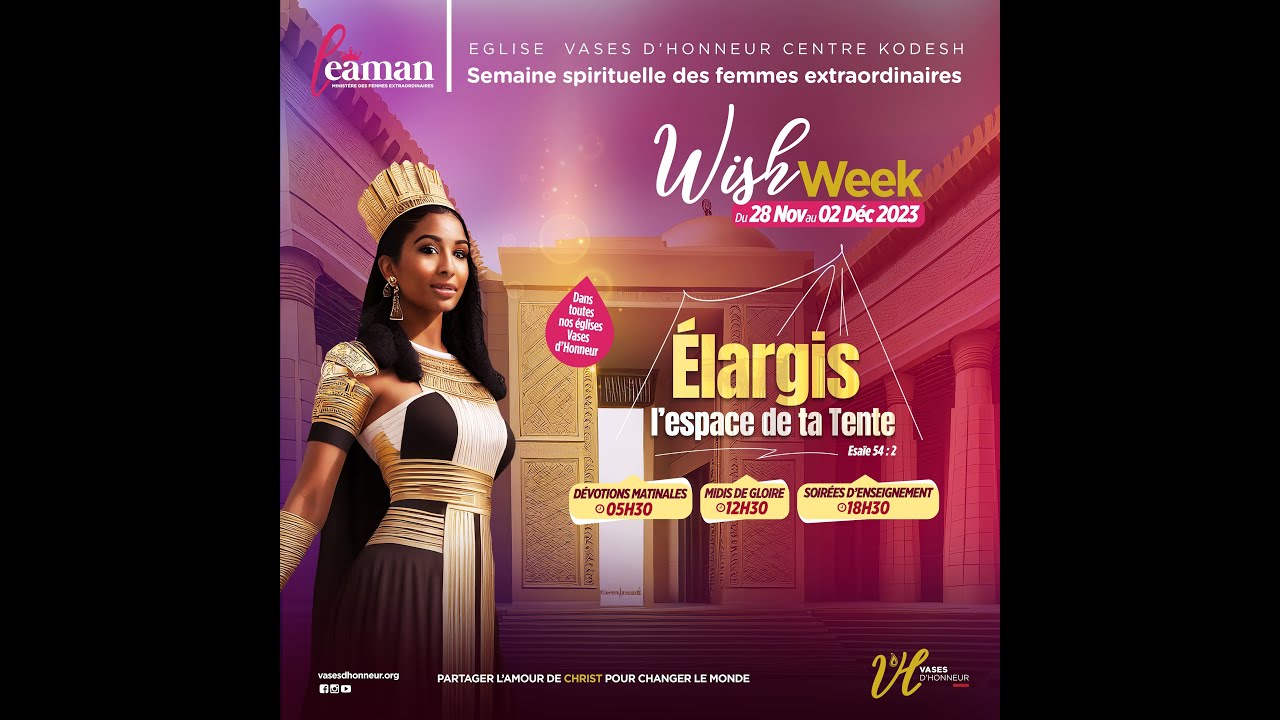 Allonge tes cordes et affermis tes pieux l Soirée d'enseignement de la ...