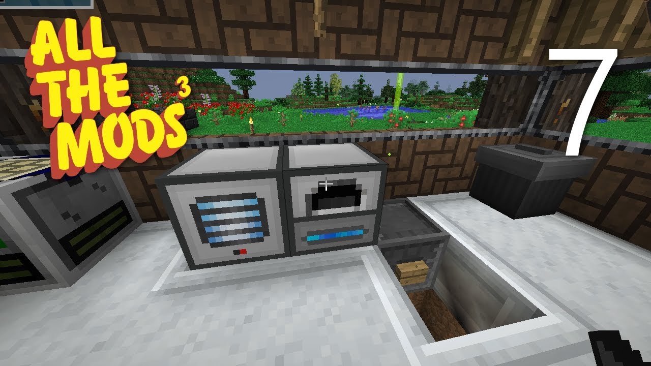 Modded Minecraft: All The Mods 3 | Episode #7 | More Power & New Ore Processing Setup - YouTube