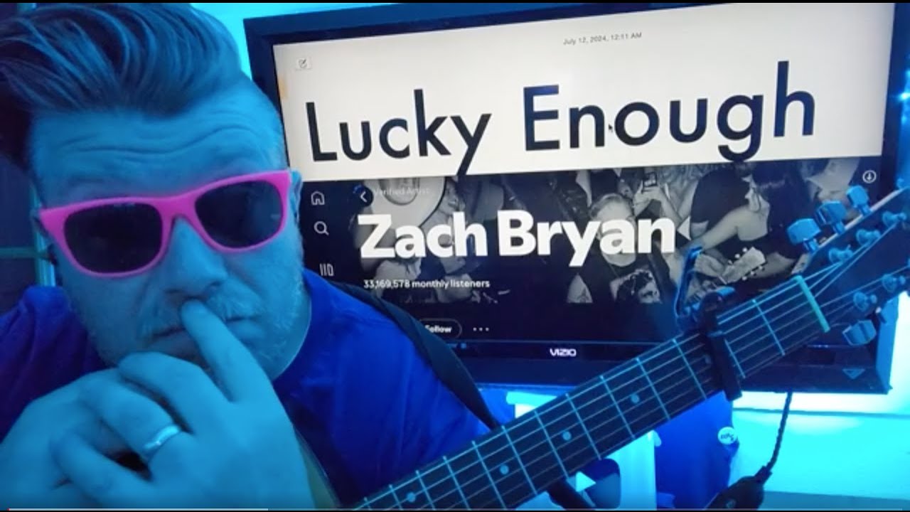 Lucky Enough (Poem) - Zach Bryan Guitar Lesson Beginner Tutorial - YouTube