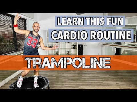 EASY FUN Trampoline CARDIO Routine - YouTube