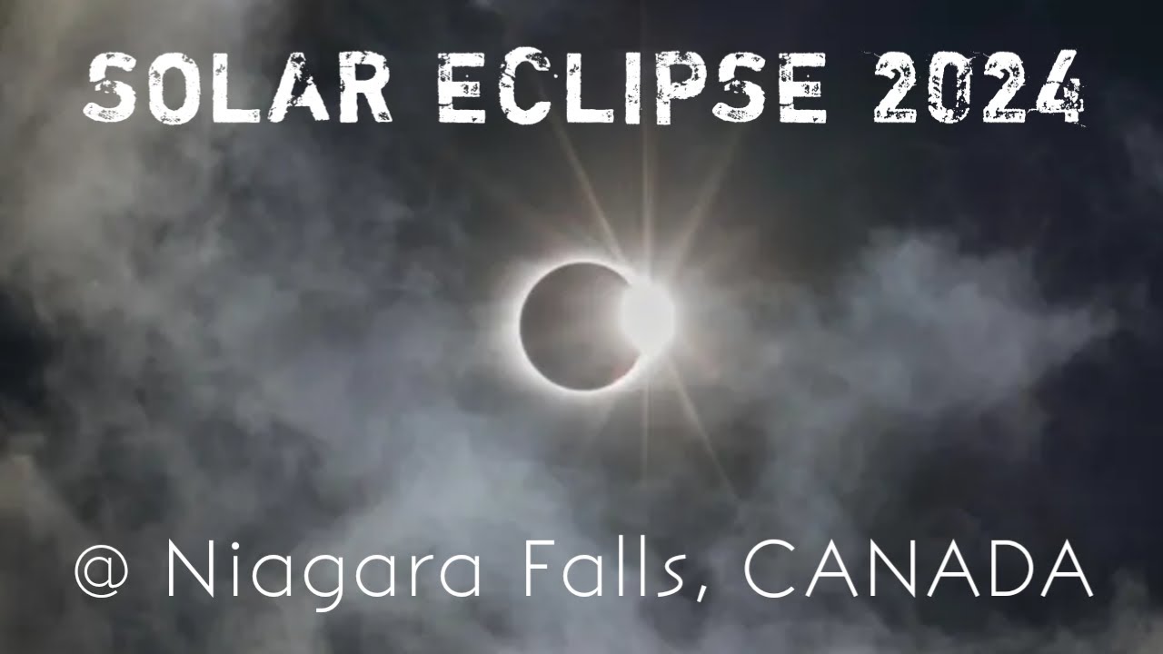 Solar Eclipse 🌘 2024 @ Niagara Falls, CANADA // Walk Tour 4K - YouTube