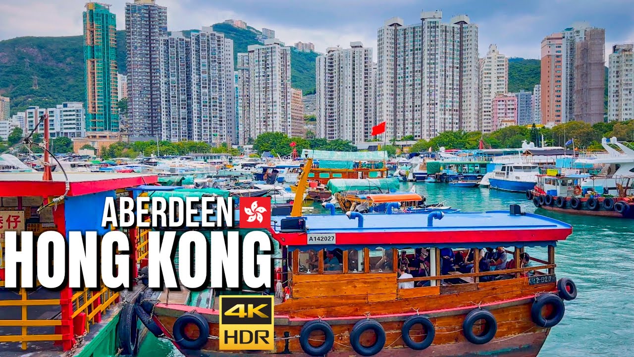 Hong Kong — Aberdeen Floating Village Walking Tour【4K HDR】| Featuring ...