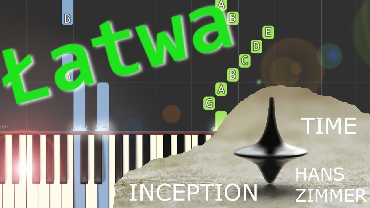 🎹 Time (Inception, Hans Zimmer) - Piano Tutorial (łatwa wersja) 🎵 NUTY ...