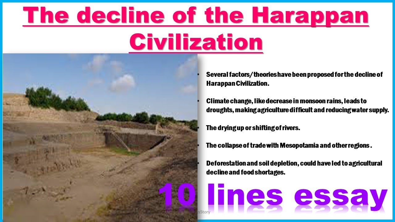 The decline of the Harappan Civilization || 10 lines essay || Harappa ...