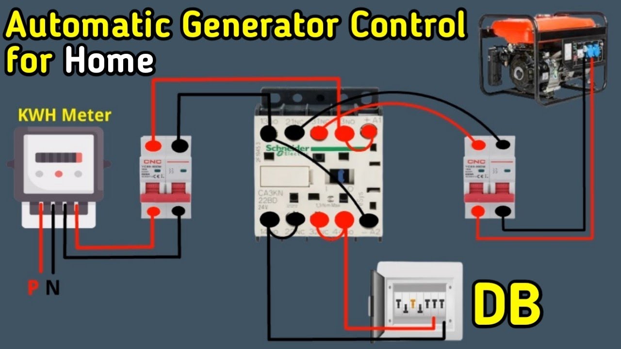 Automatic Changeover Switch for Generator Single Phase || ats generator ...
